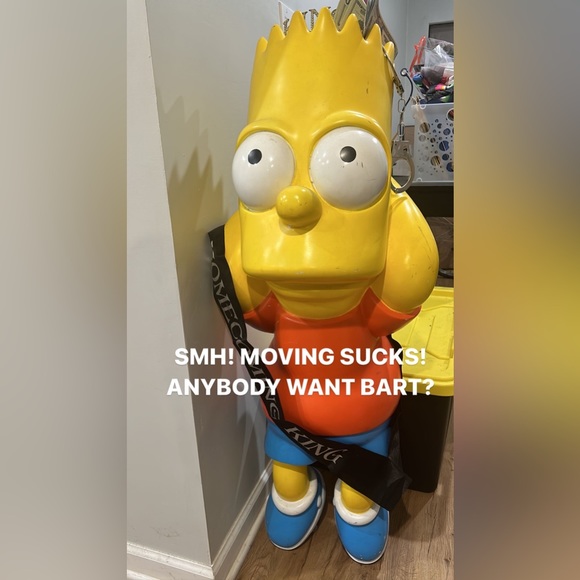 Art | 3ft Lifesize Bart Simpson 207 Theater Movie Prop | Poshmark